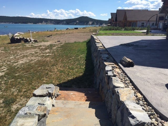 Retaining Walls - Canadian Rockies Landscape